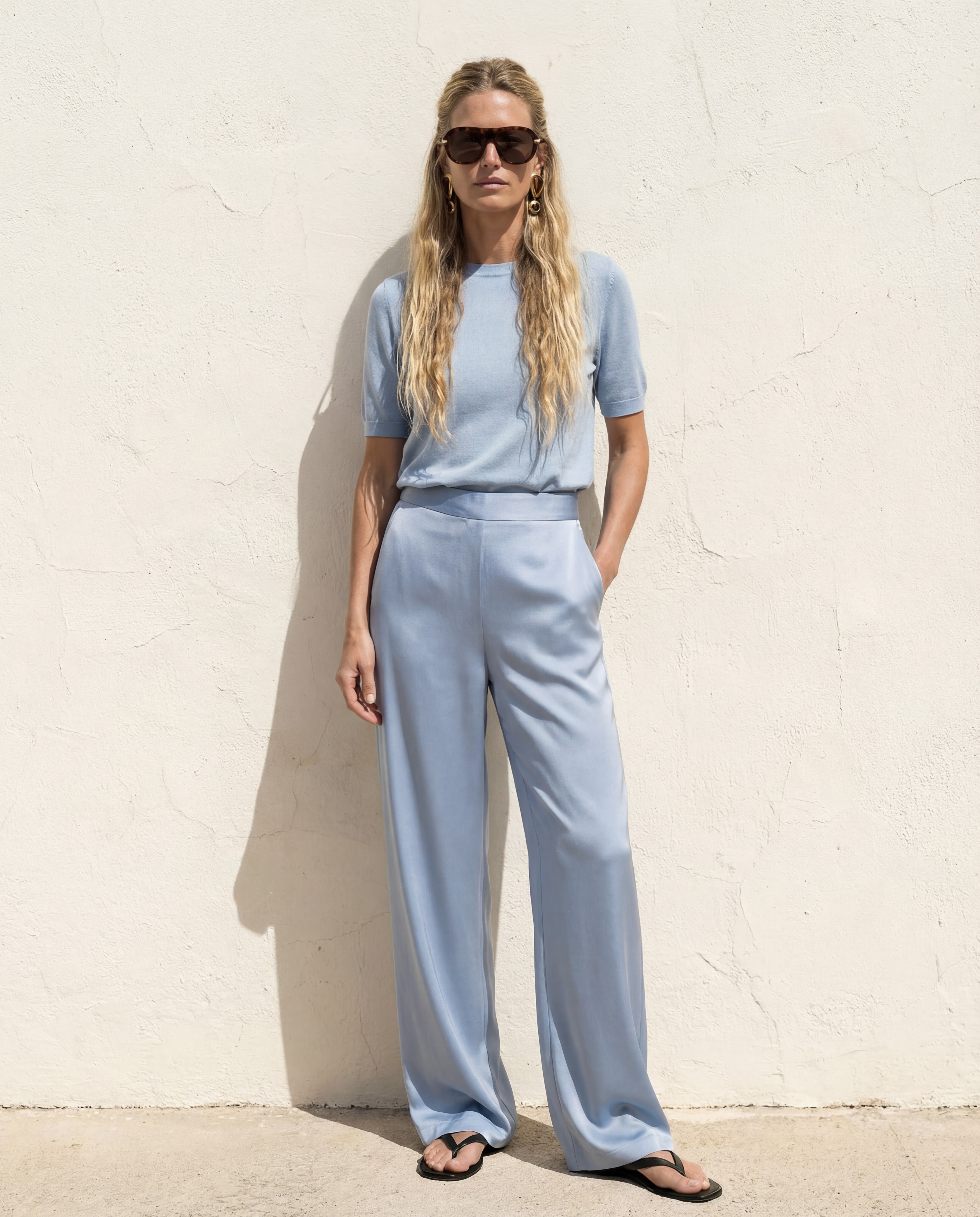 Soft Blue Bella Pant – Amanda Maria